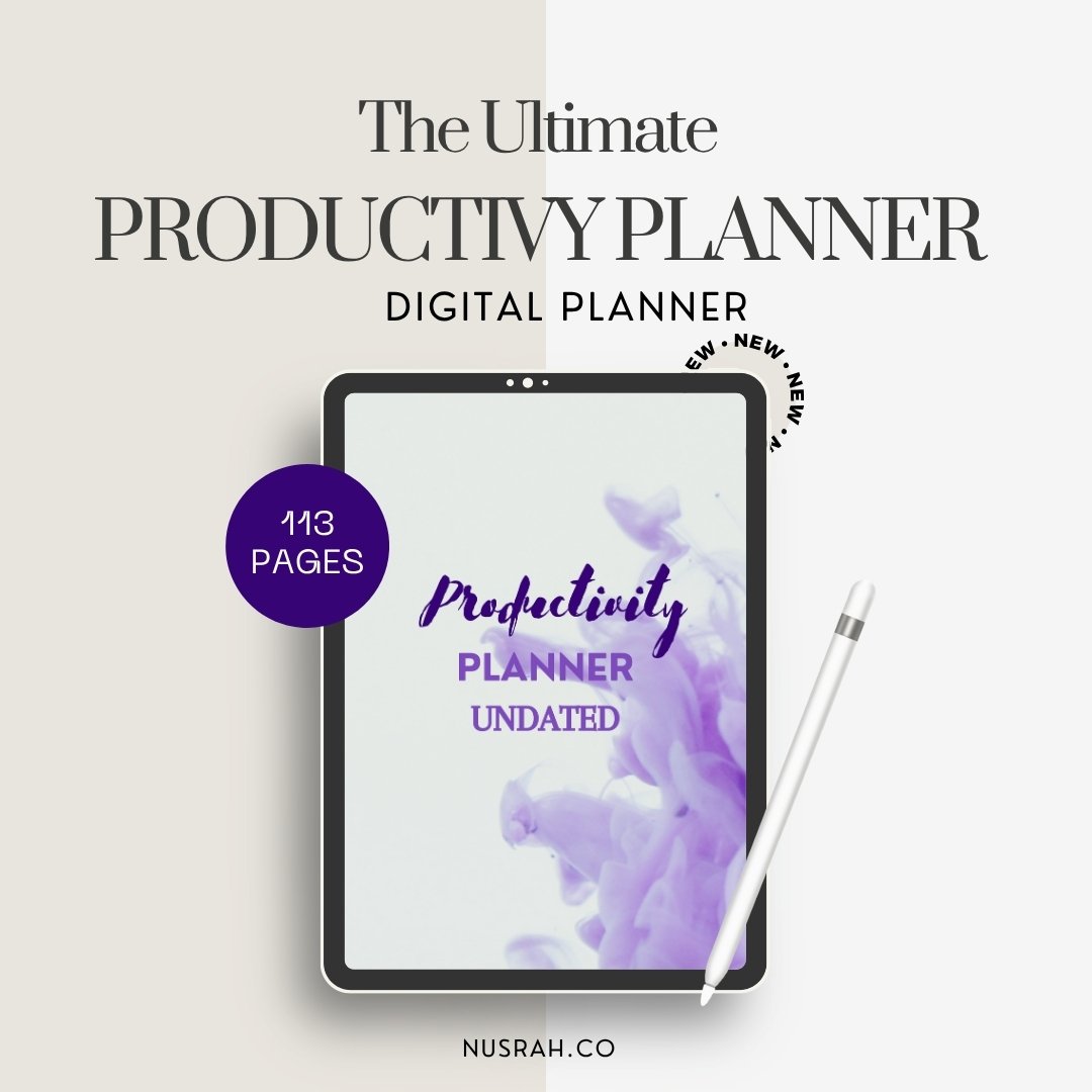 Purple Theme Ultimate Digital Planner - nusrah.co